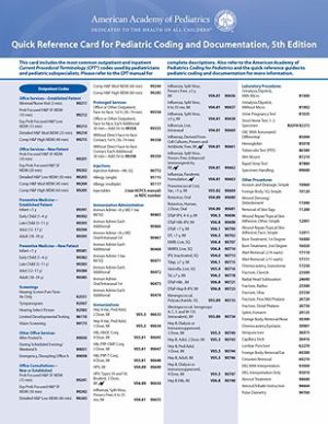 Quick Reference Guide For Pediatric Coding And Documentation. 8.5"x 11 ...