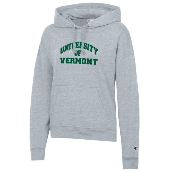 Champion Powerblend Spellout Hoodie | The UVM Bookstore